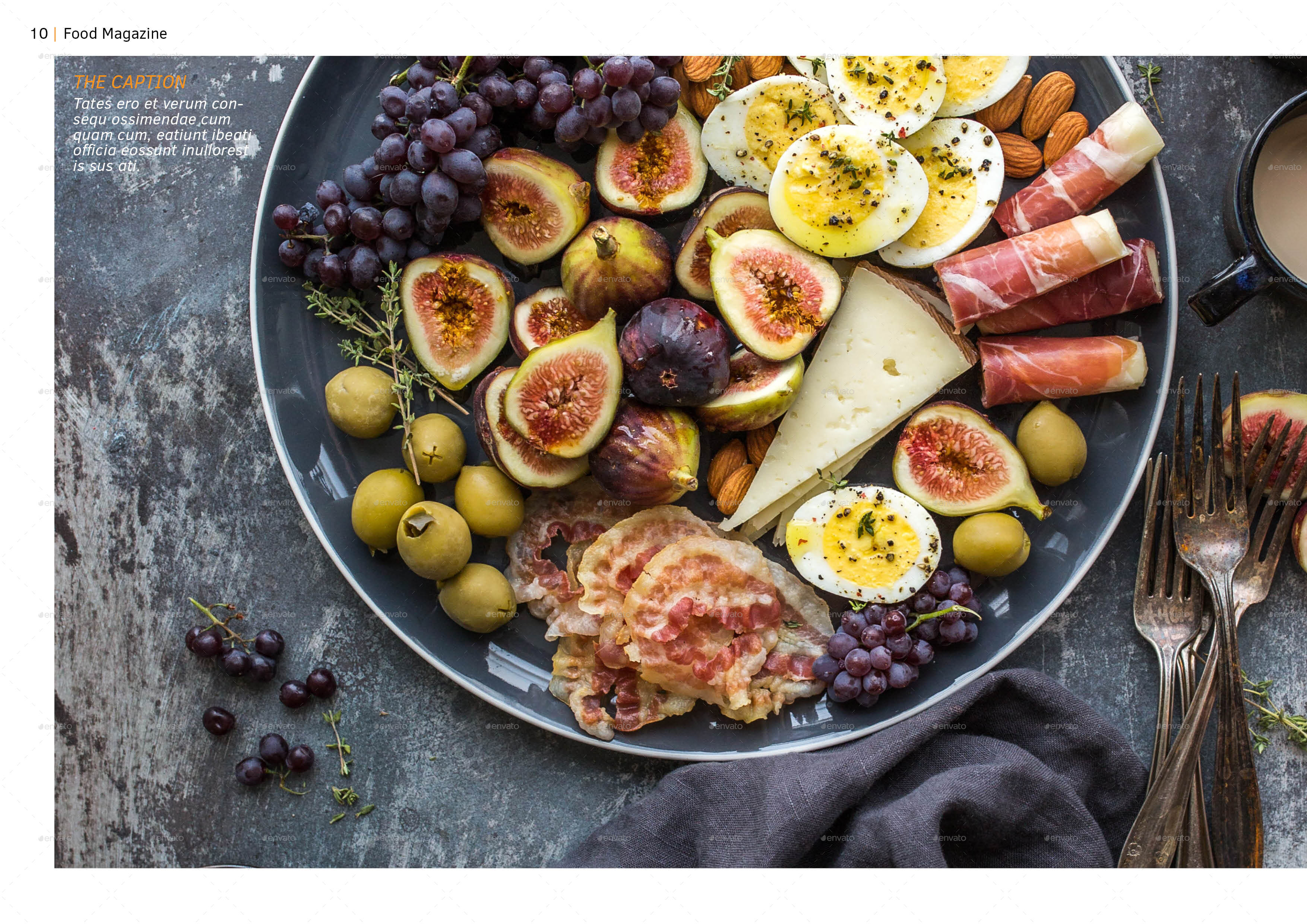 Food Magazine A4 Landscape, Print Templates | GraphicRiver