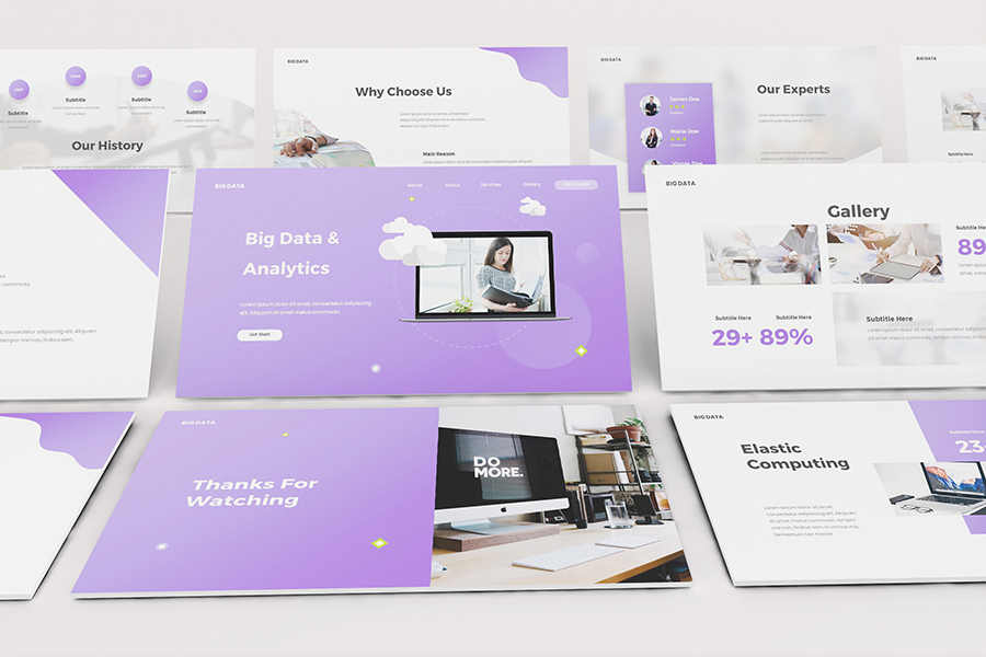 Big Data Digital Powerpoint Template, Presentation Templates | GraphicRiver