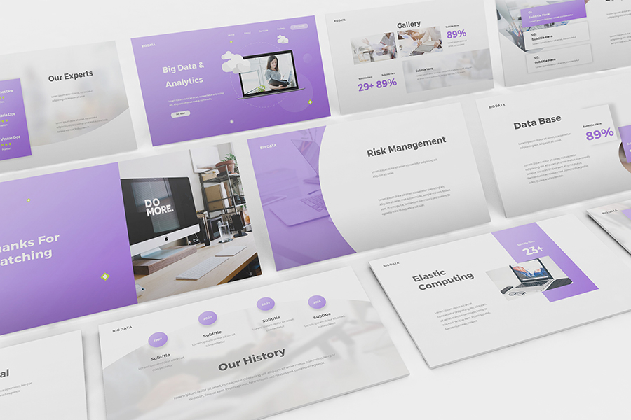 Big Data Digital Powerpoint Template, Presentation Templates | GraphicRiver