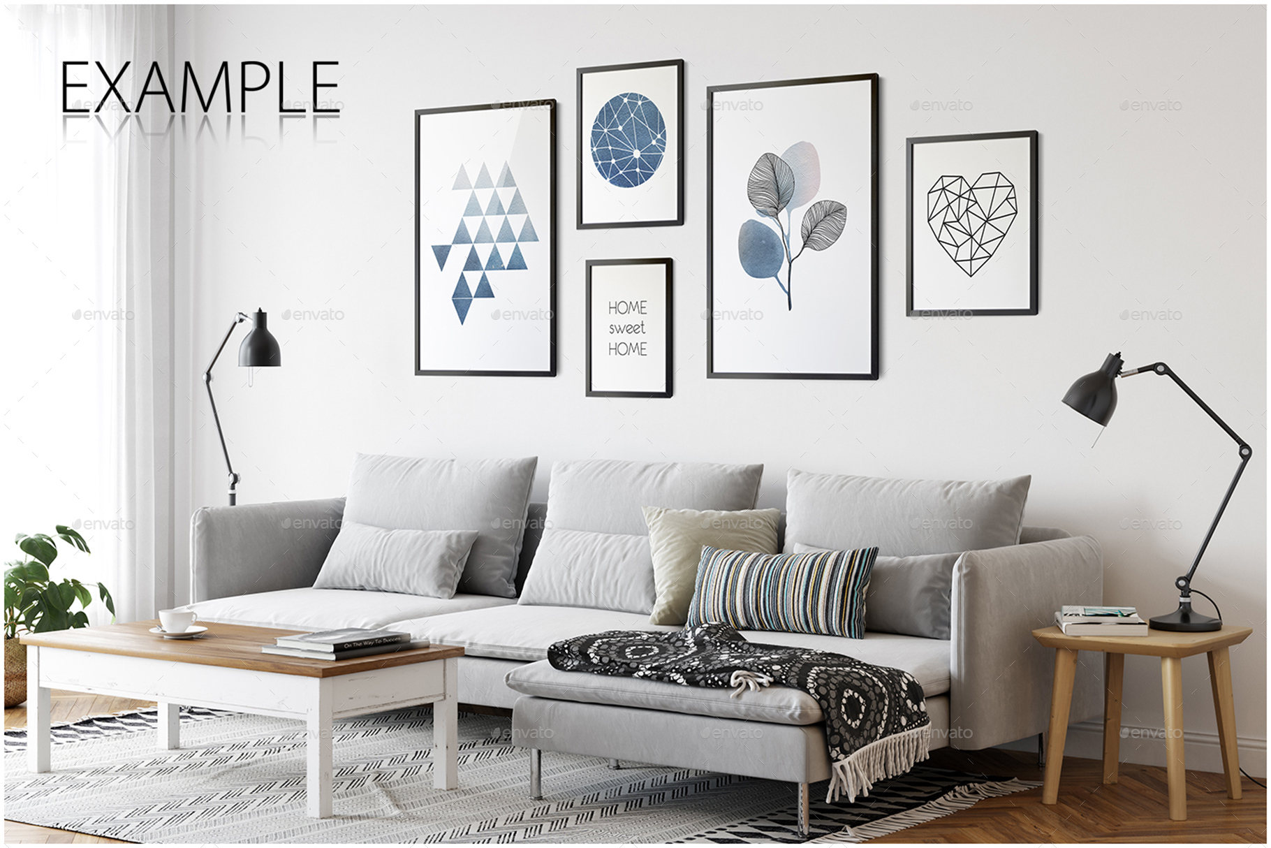 Frames & Walls Scandinavian Pack-7, Graphics | GraphicRiver