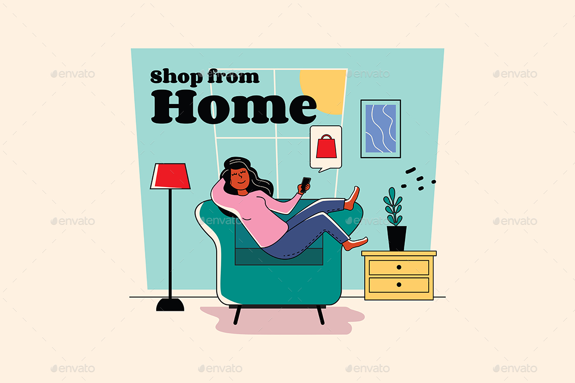 Family At Home Graphics Illustration, Vectors | GraphicRiver