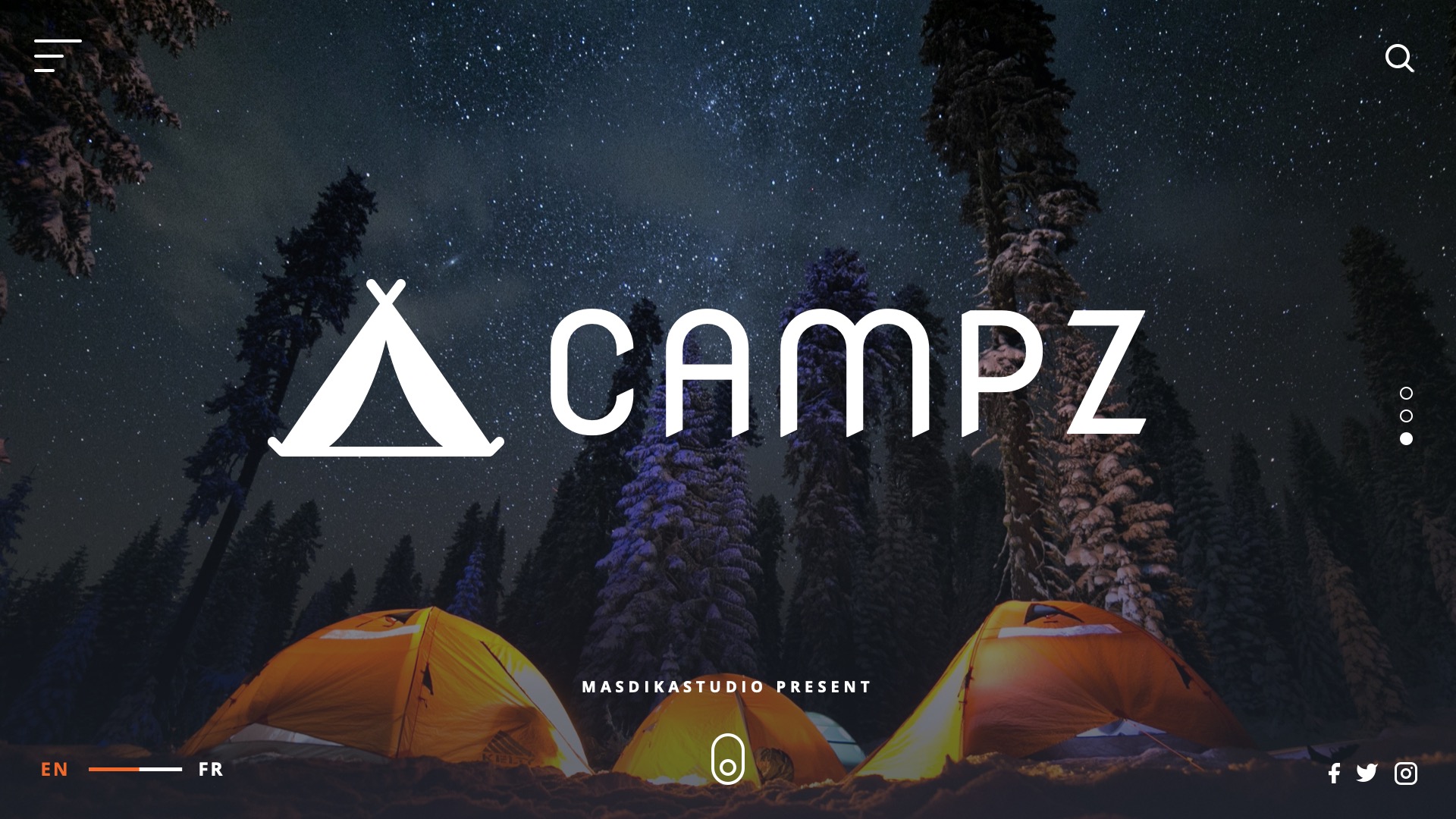 CAMPZ - Camping & Caravan Powerpoint Template, Presentation Templates