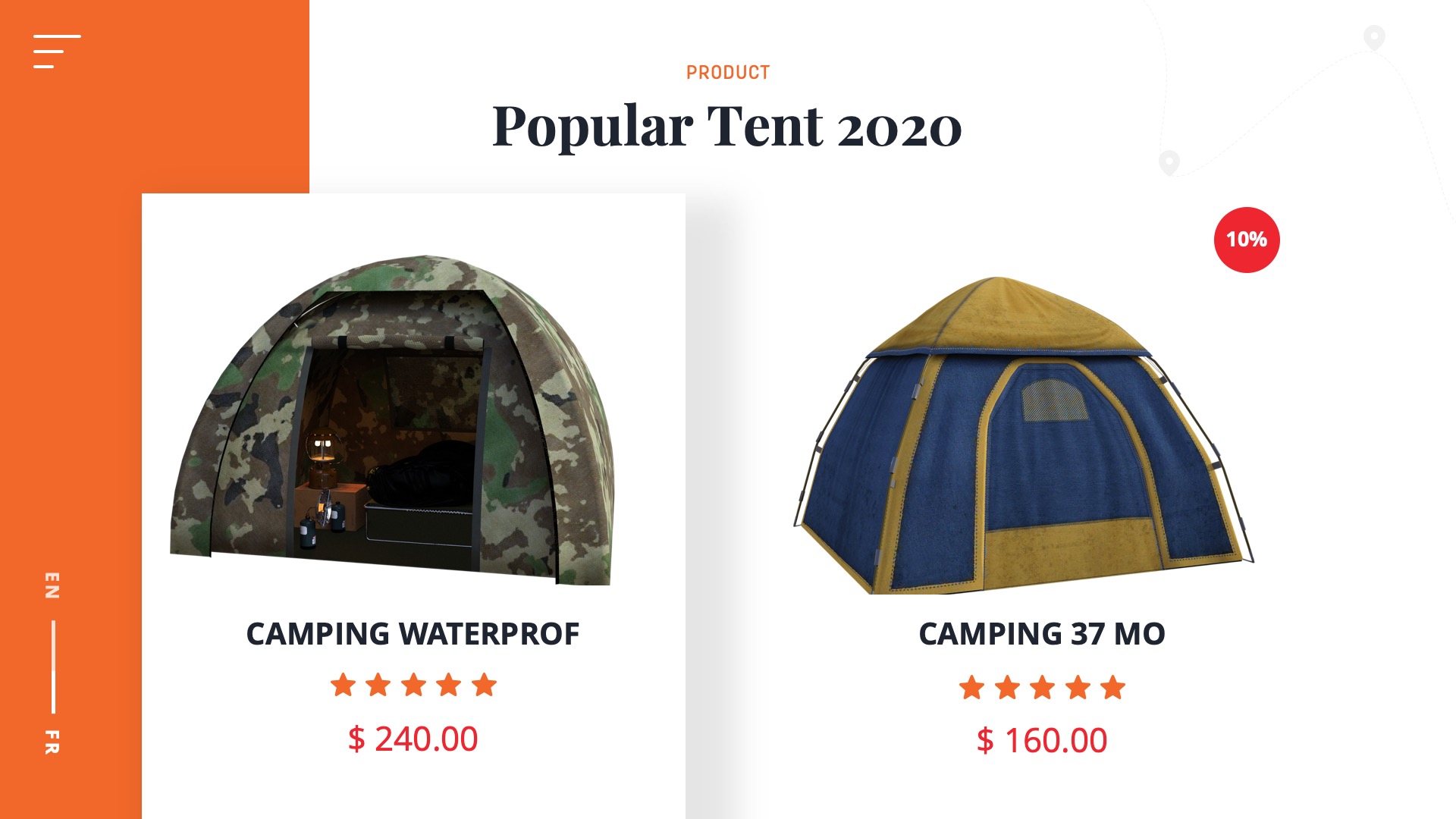 CAMPZ - Camping & Caravan Powerpoint Template, Presentation Templates