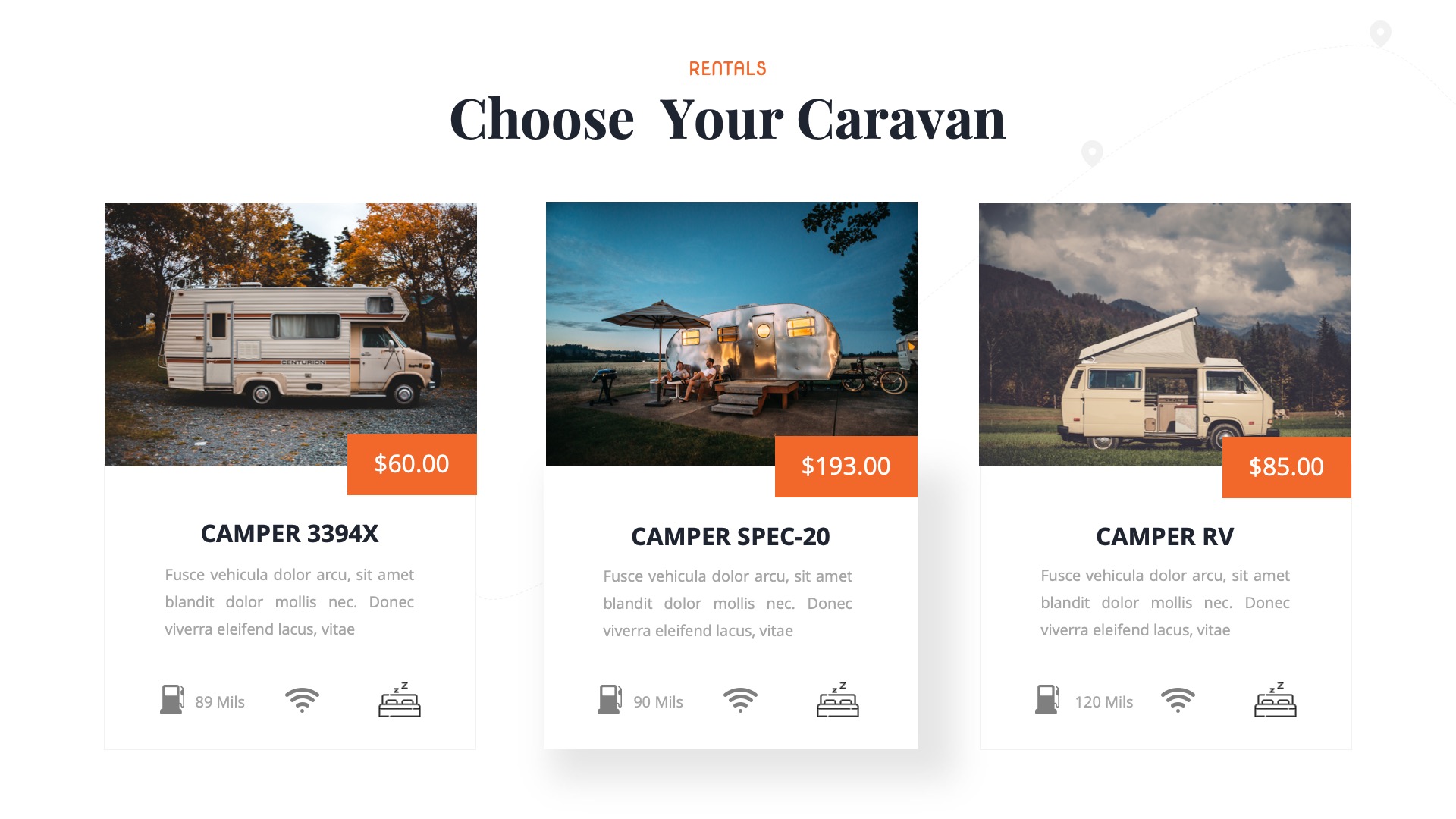 CAMPZ - Camping & Caravan Powerpoint Template, Presentation Templates