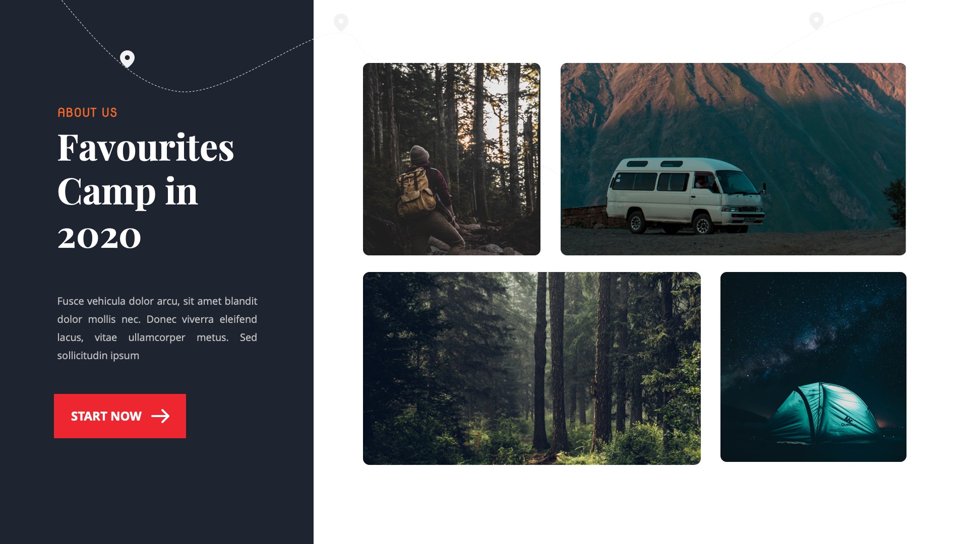 CAMPZ - Camping & Caravan Powerpoint Template, Presentation Templates