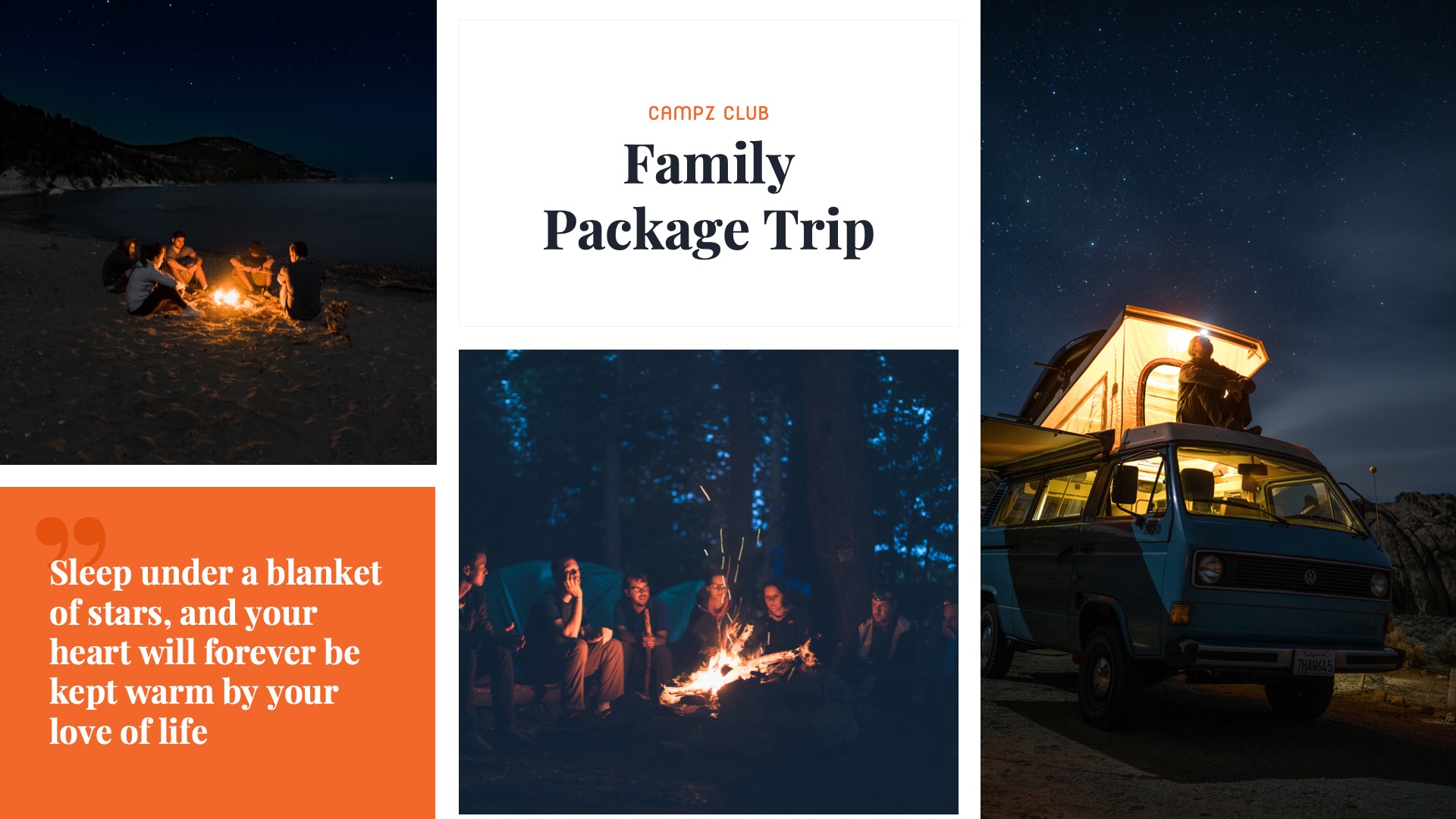 CAMPZ - Camping & Caravan Powerpoint Template, Presentation Templates