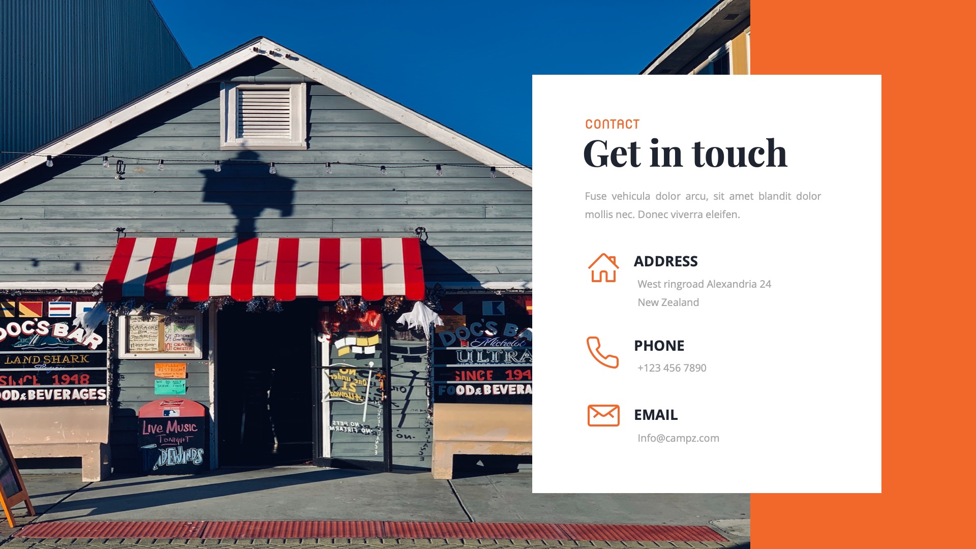 CAMPZ - Camping & Caravan Powerpoint Template, Presentation Templates