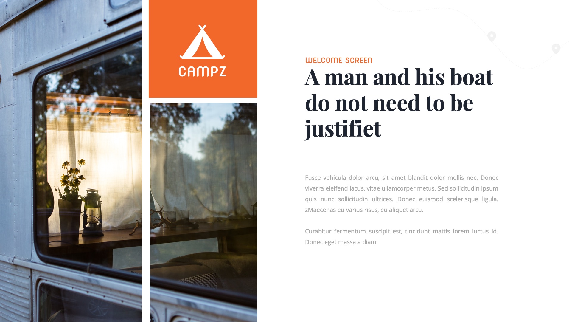 CAMPZ - Camping & Caravan Powerpoint Template, Presentation Templates