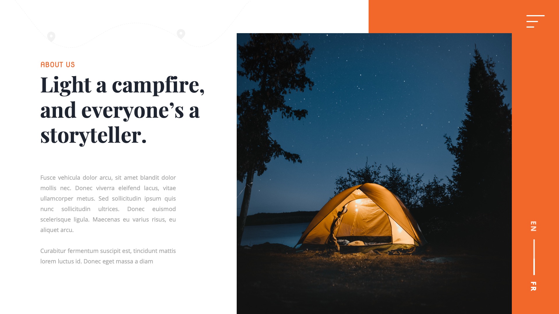 CAMPZ - Camping & Caravan Google Slides Template, Presentation Templates