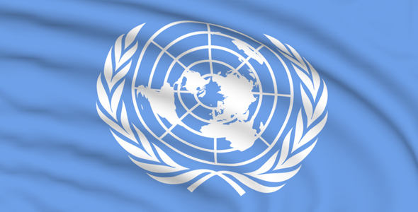 United Nations seamlessly looping flag, Motion Graphics | VideoHive