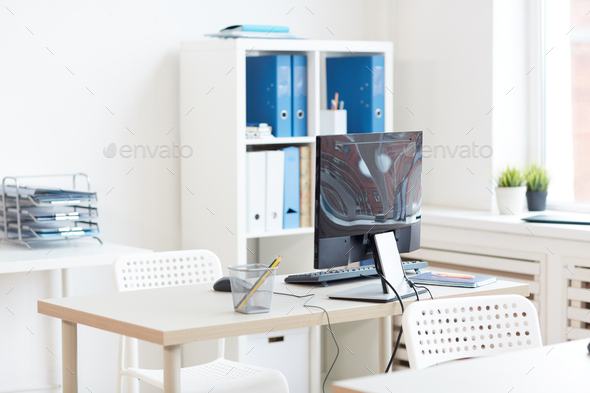 Office Workplace background Stock Photo by seventyfourimages | PhotoDune