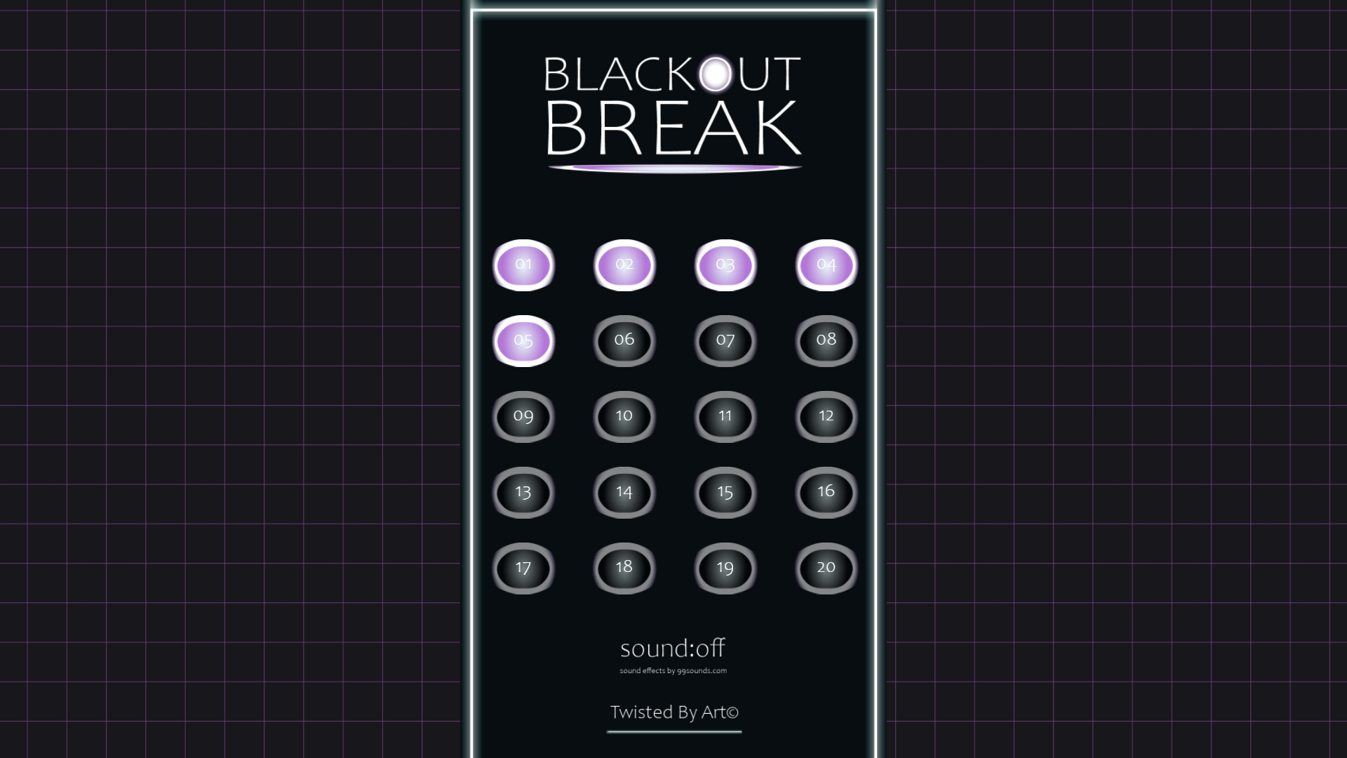 Blackout Break | HTML5 Construct Game by twisted_by_art | CodeCanyon