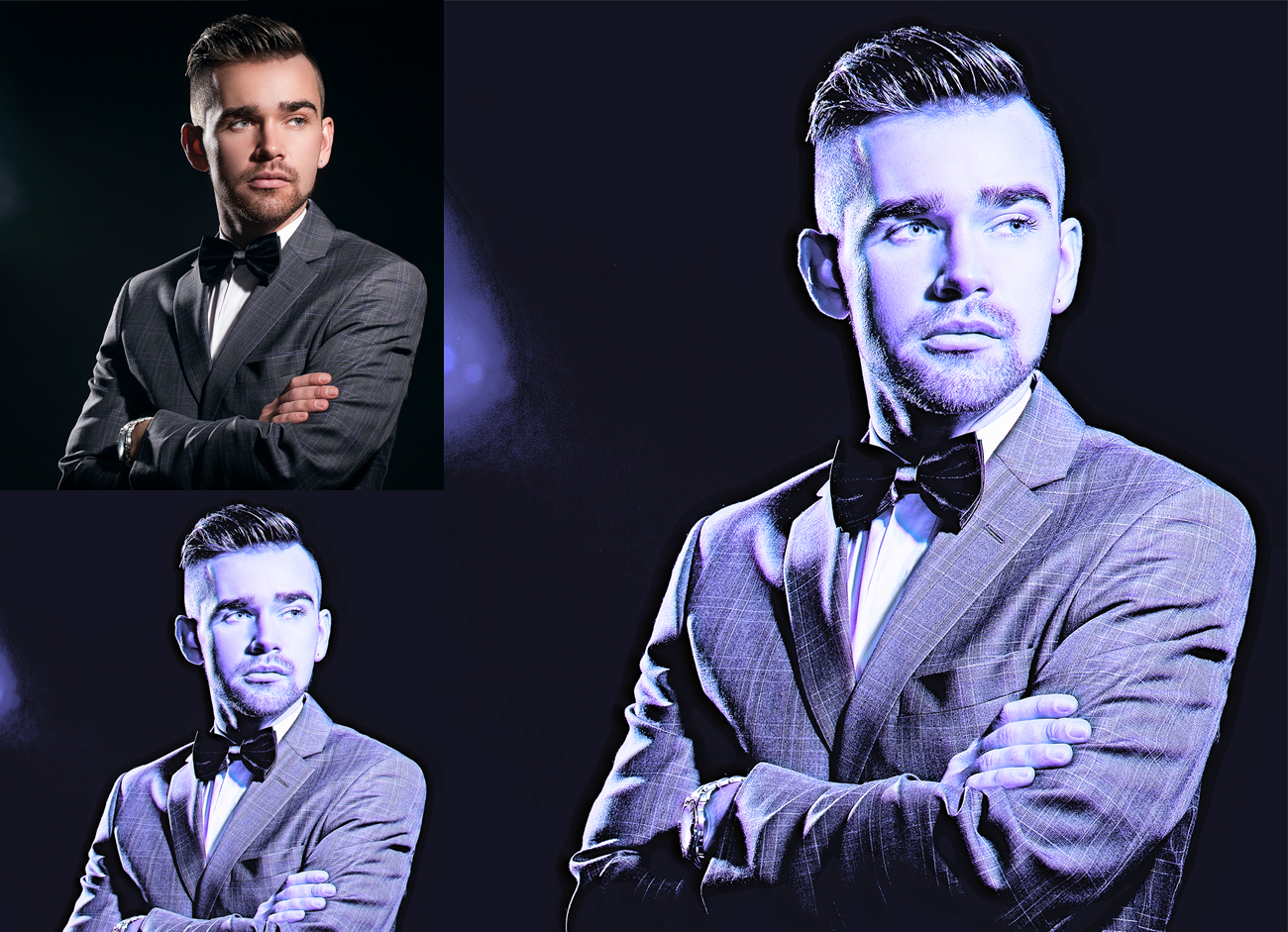 Blue LEDs Effect Photoshop Action, Add-ons | GraphicRiver