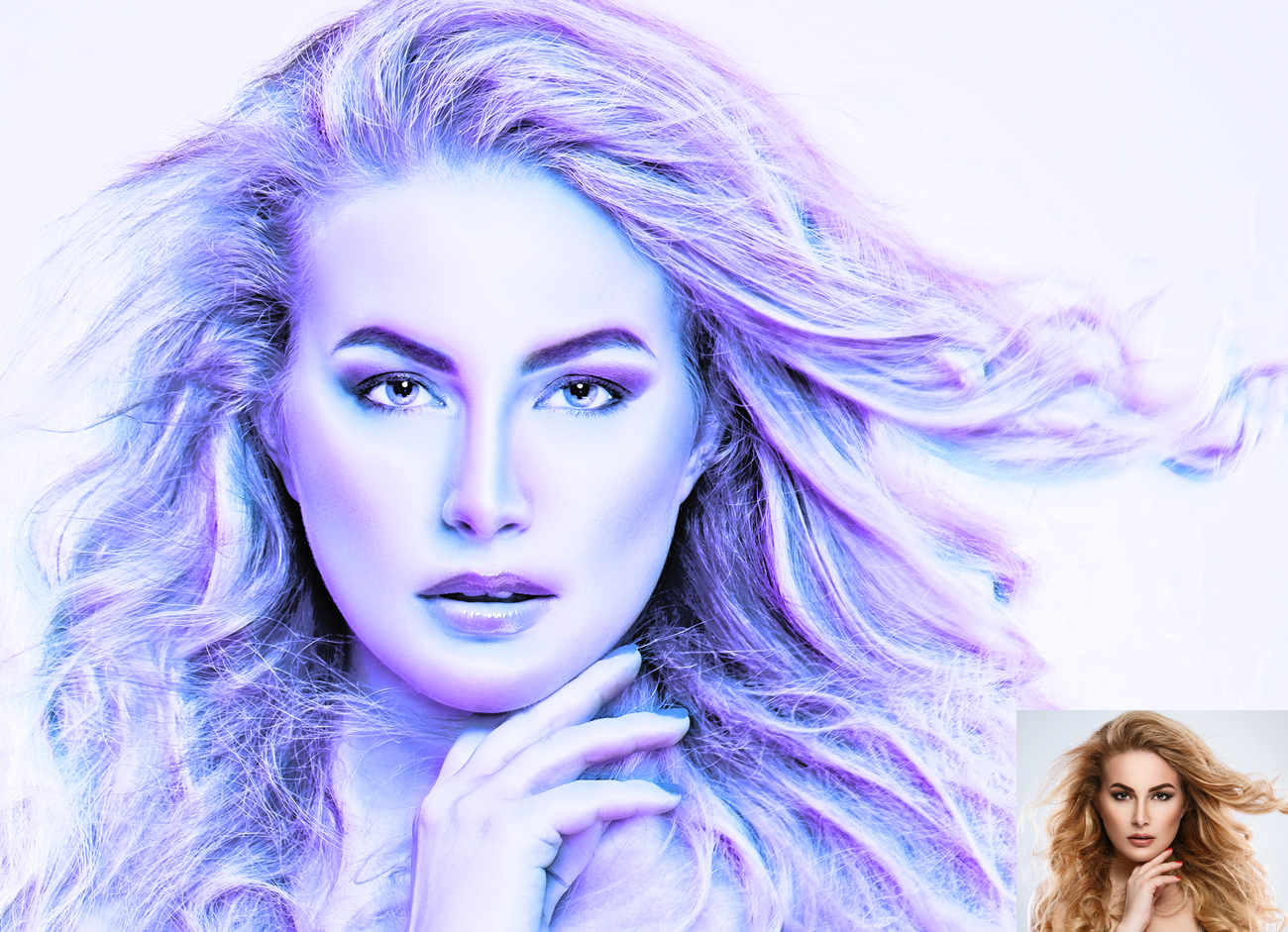 Blue LEDs Effect Photoshop Action, Add-ons | GraphicRiver