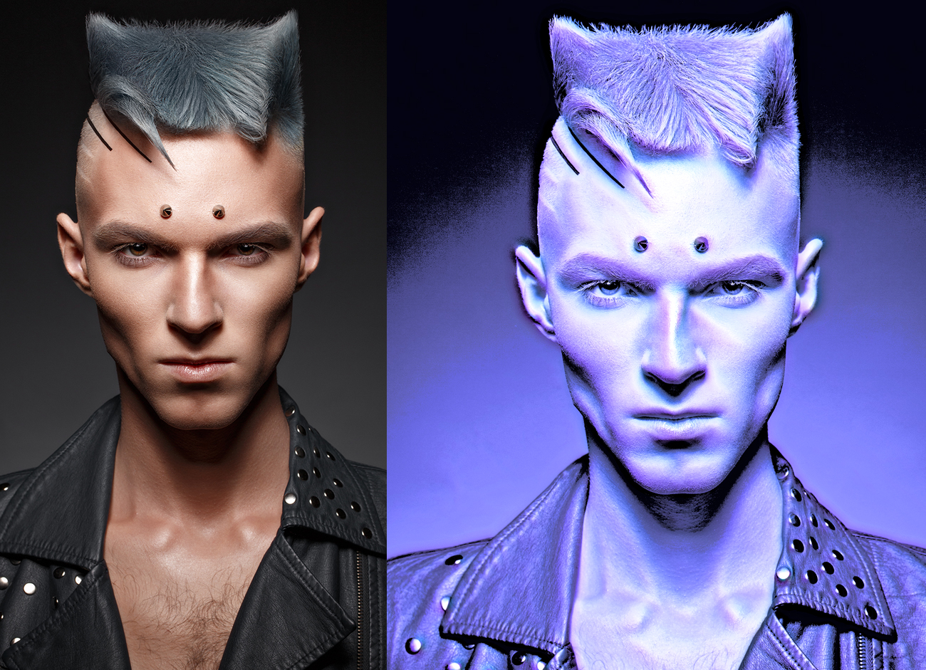 Blue LEDs Effect Photoshop Action, Add-ons | GraphicRiver