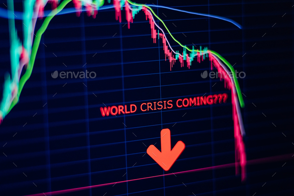economy crisis panic stock market crash graph Stock Photo by avanti_photo