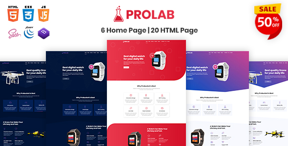 Prolab - Product Landing Page by GeniusDevs | ThemeForest