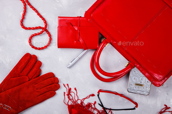 Still life of fashion woman red color Stock Photo by prosto_juli ...