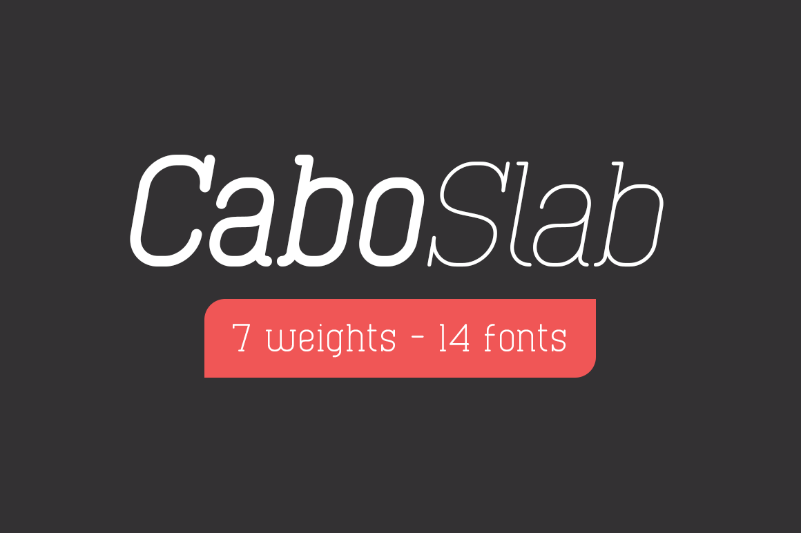 Cabo Slab Serif Typeface, Fonts | GraphicRiver