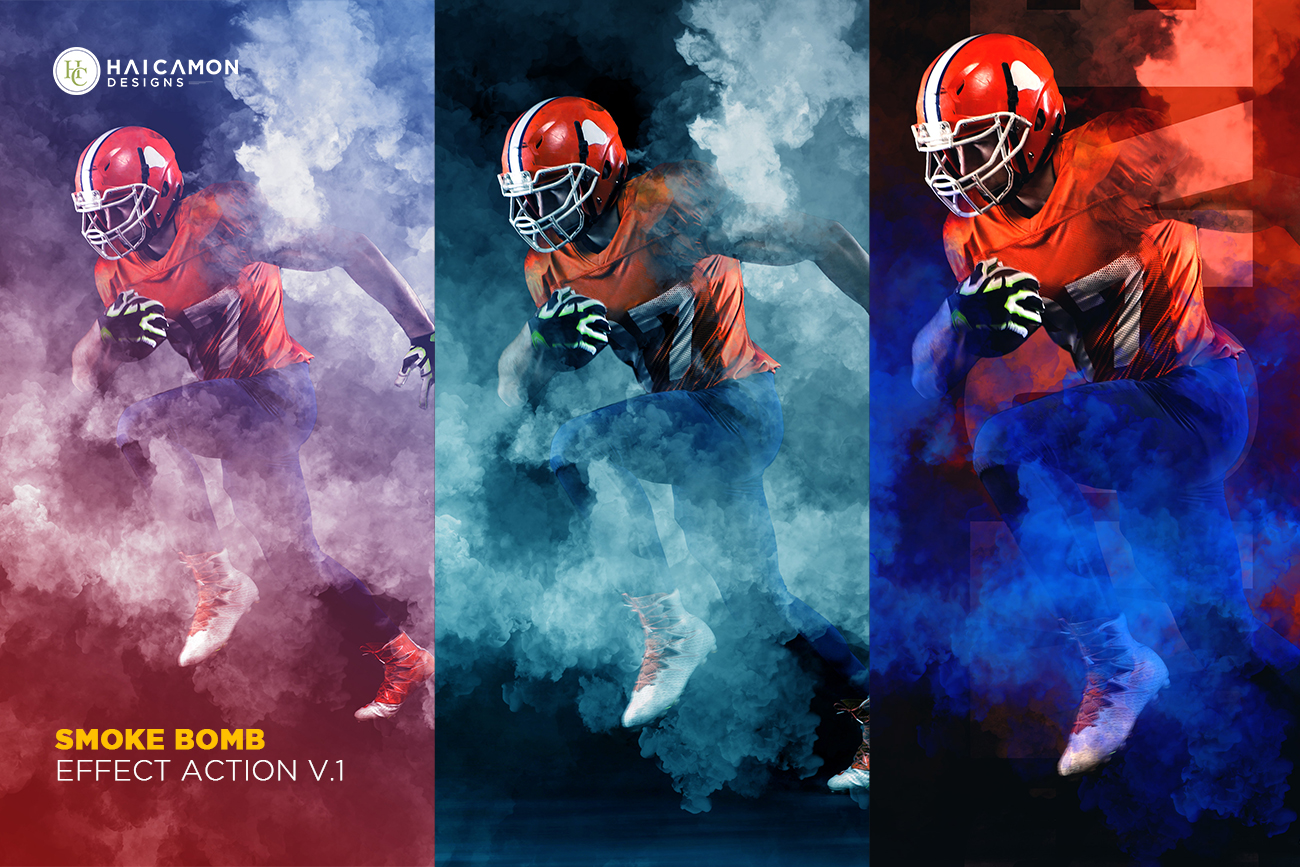 Smoke Bomb Effect Action V.1, Add-ons | GraphicRiver