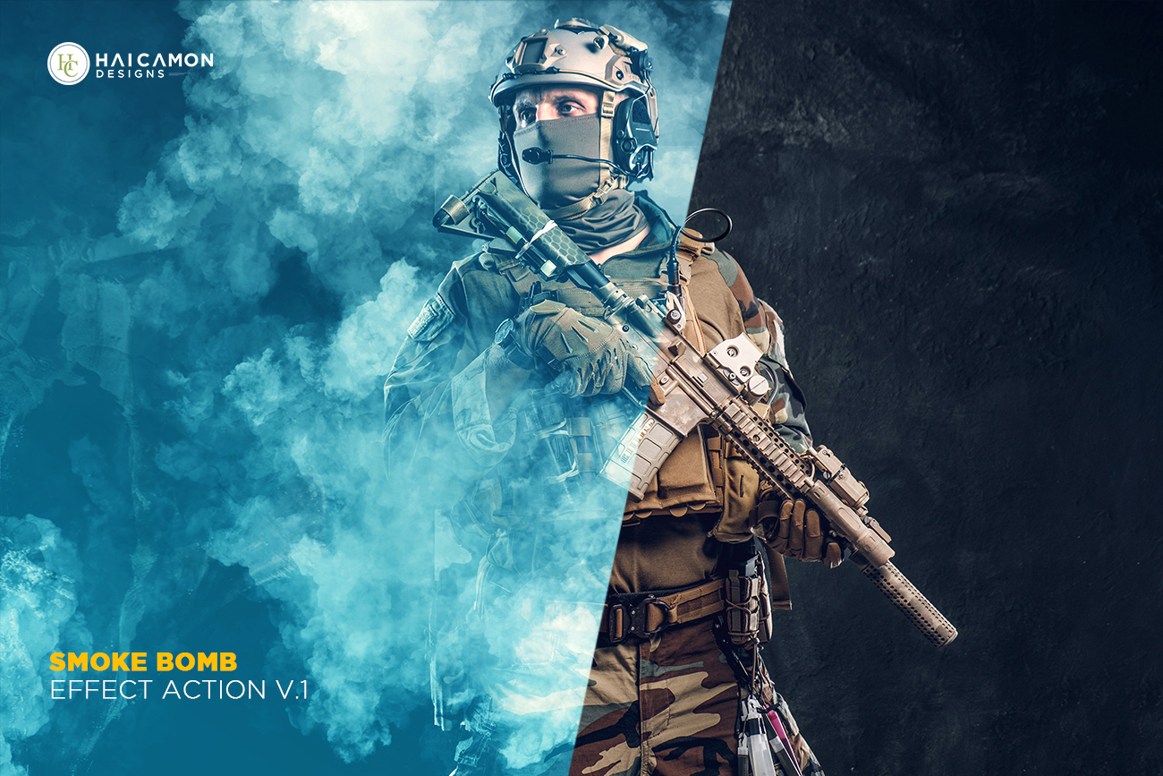 Smoke Bomb Effect Action V.1, Add-ons | GraphicRiver