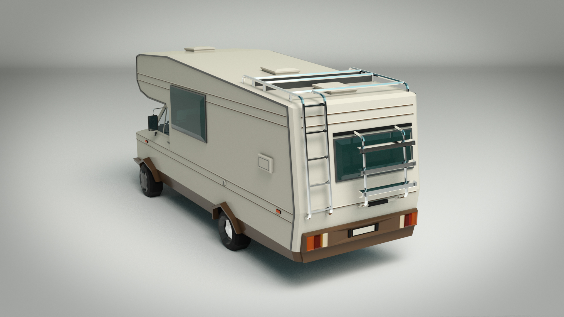 Low Poly Motorhome 01 by Linder-Media | 3DOcean
