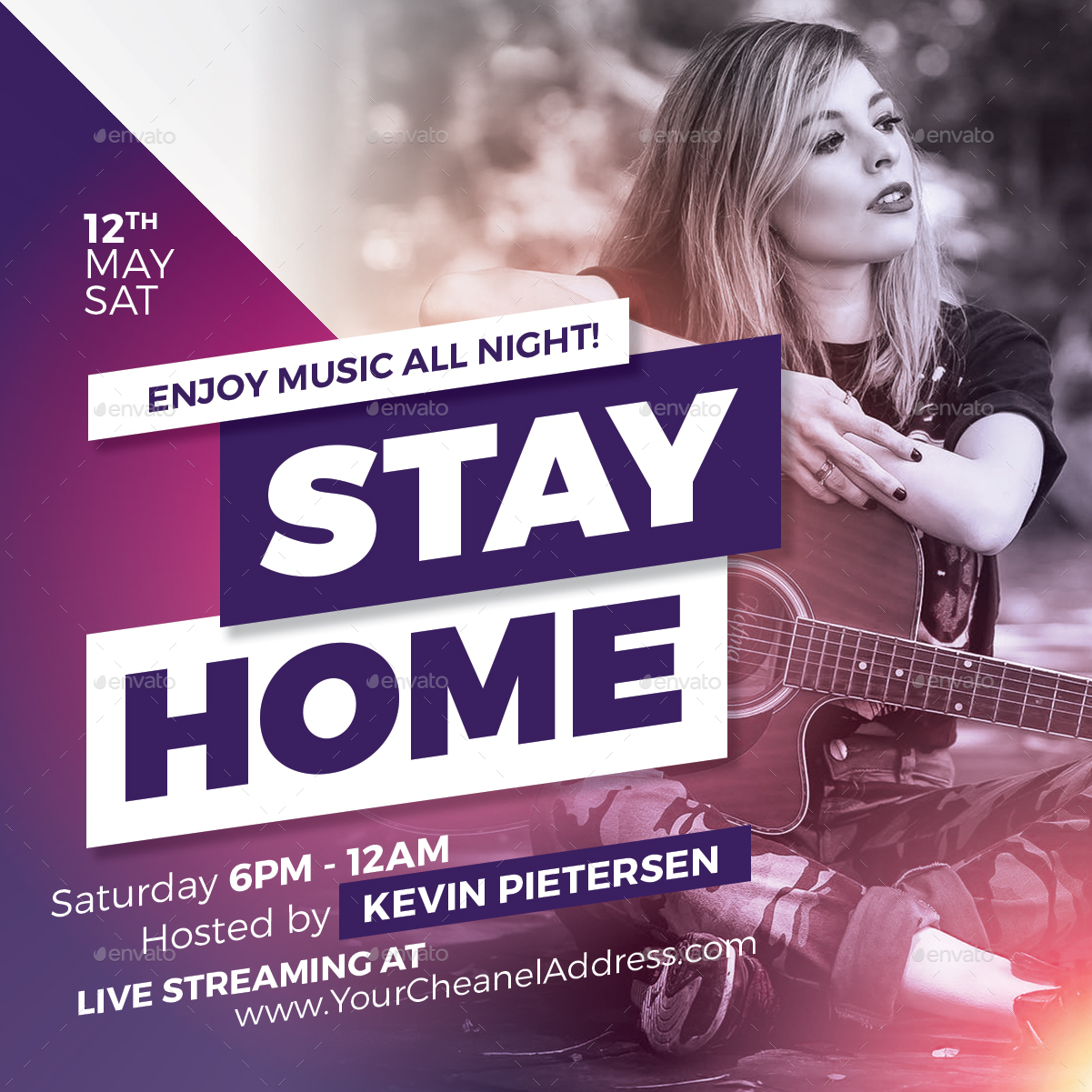 Flyer - Online Music Show, Print Templates | GraphicRiver