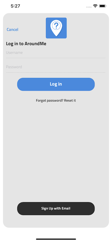 AroundMe | iOS Universal Geolocated Questions App Template (Swift) by cubycode