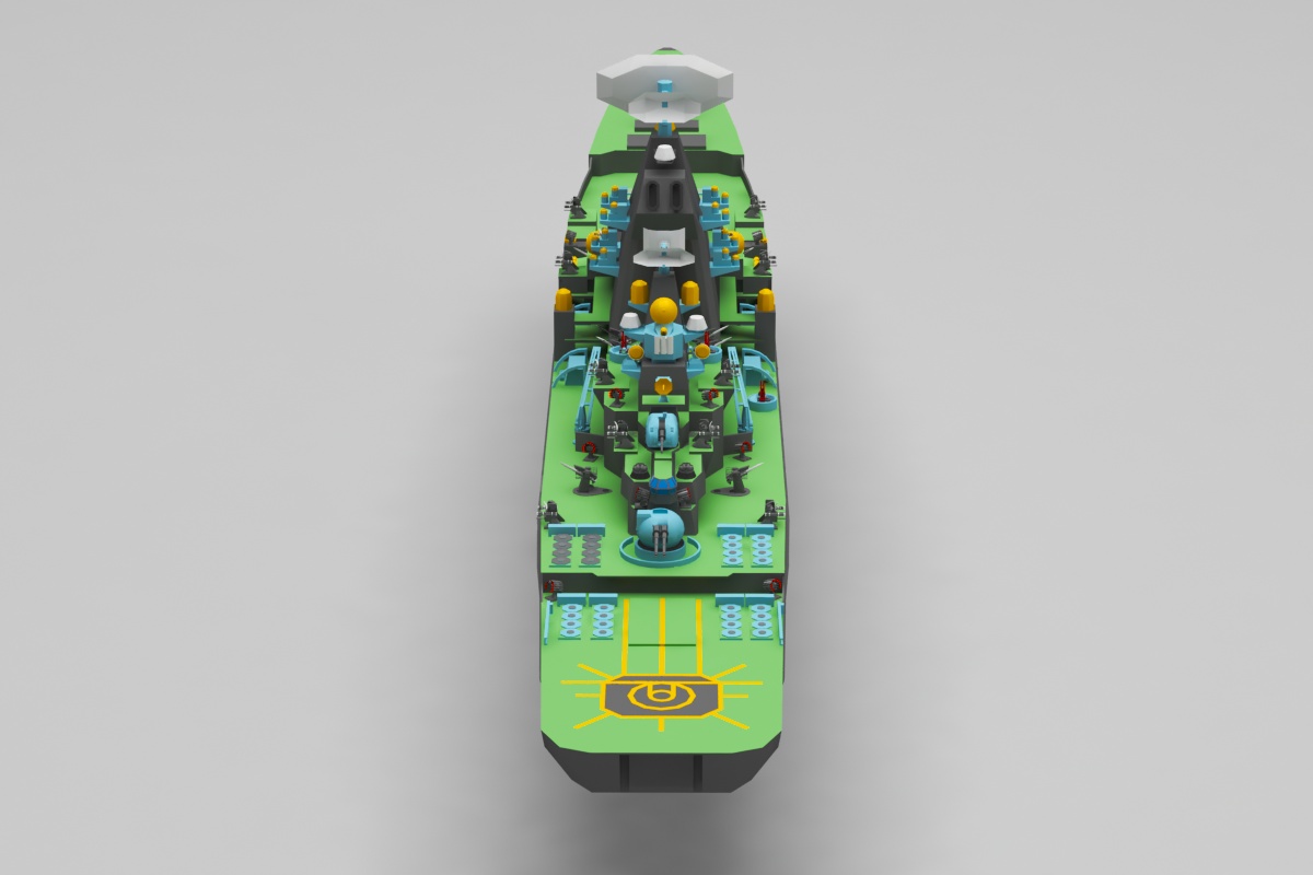 battle ship by Elkhabaz | 3DOcean