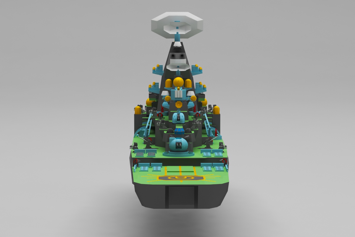 battle ship by Elkhabaz | 3DOcean