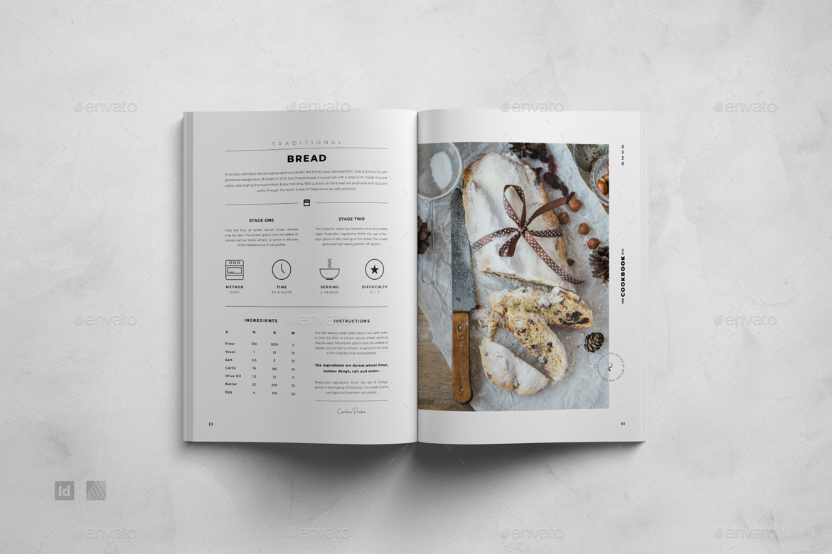 Cookbook / Recipe Book Template, Print Templates | GraphicRiver