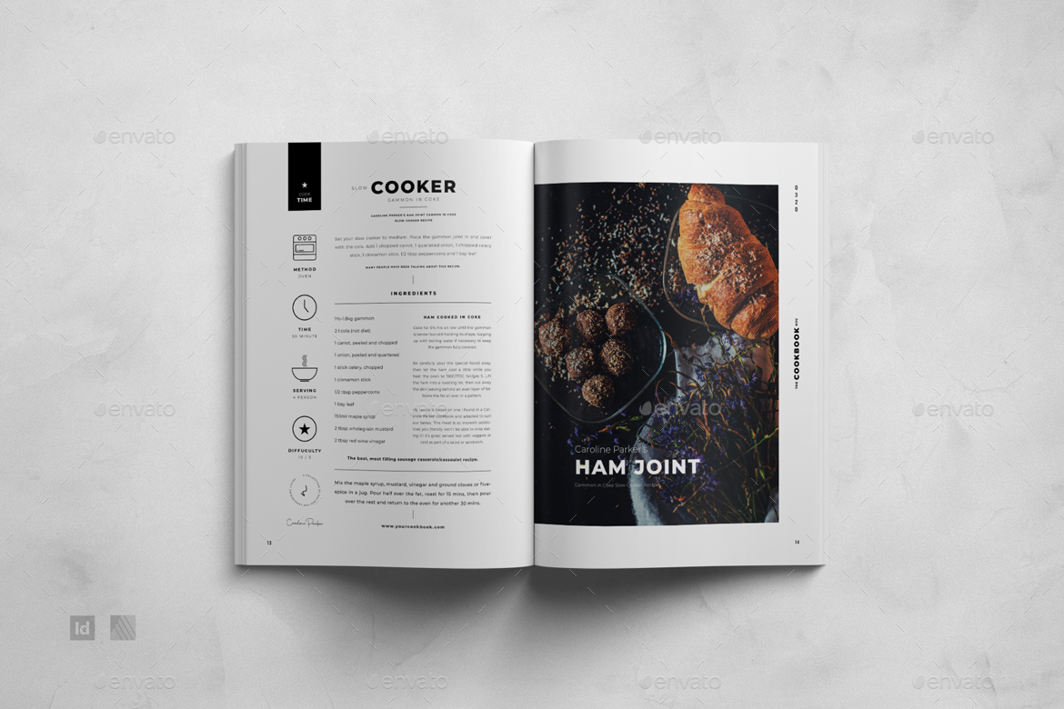 Cookbook / Recipe Book Template, Print Templates | GraphicRiver
