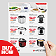 Product Flyer Template - Rice Cooker Promotion, Print Templates ...