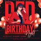 Red Birthday Party Flyer, Print Templates | GraphicRiver