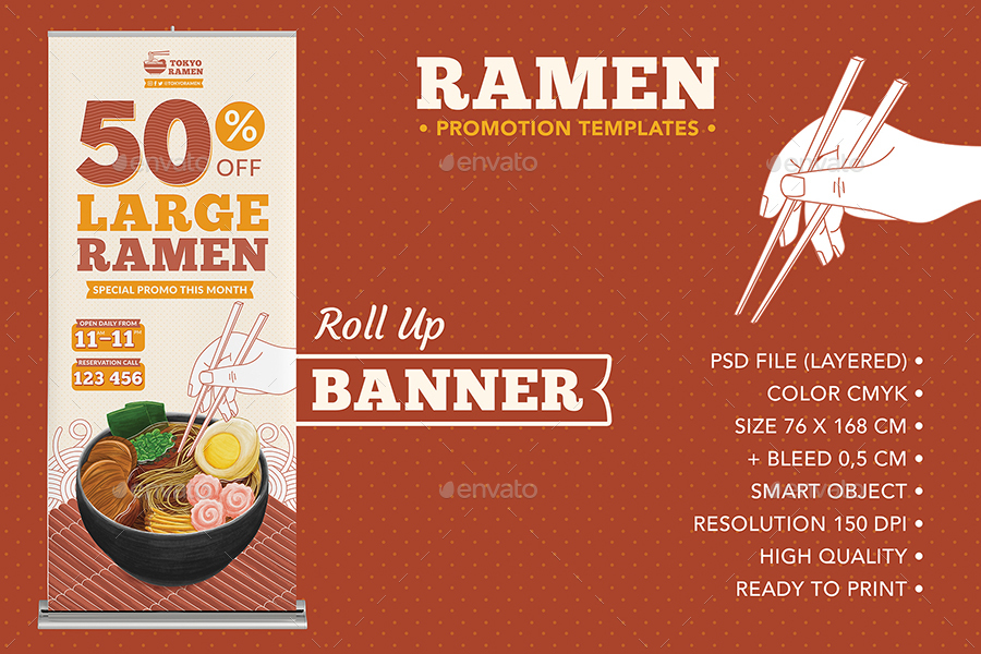 Ramen Promotion Templates, Print Templates | GraphicRiver