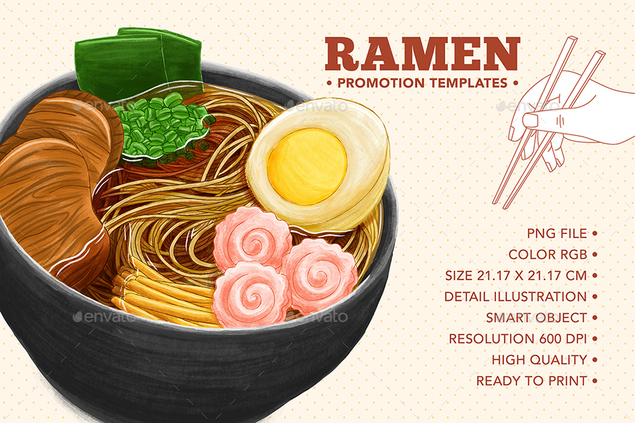 Ramen Promotion Templates, Print Templates | GraphicRiver
