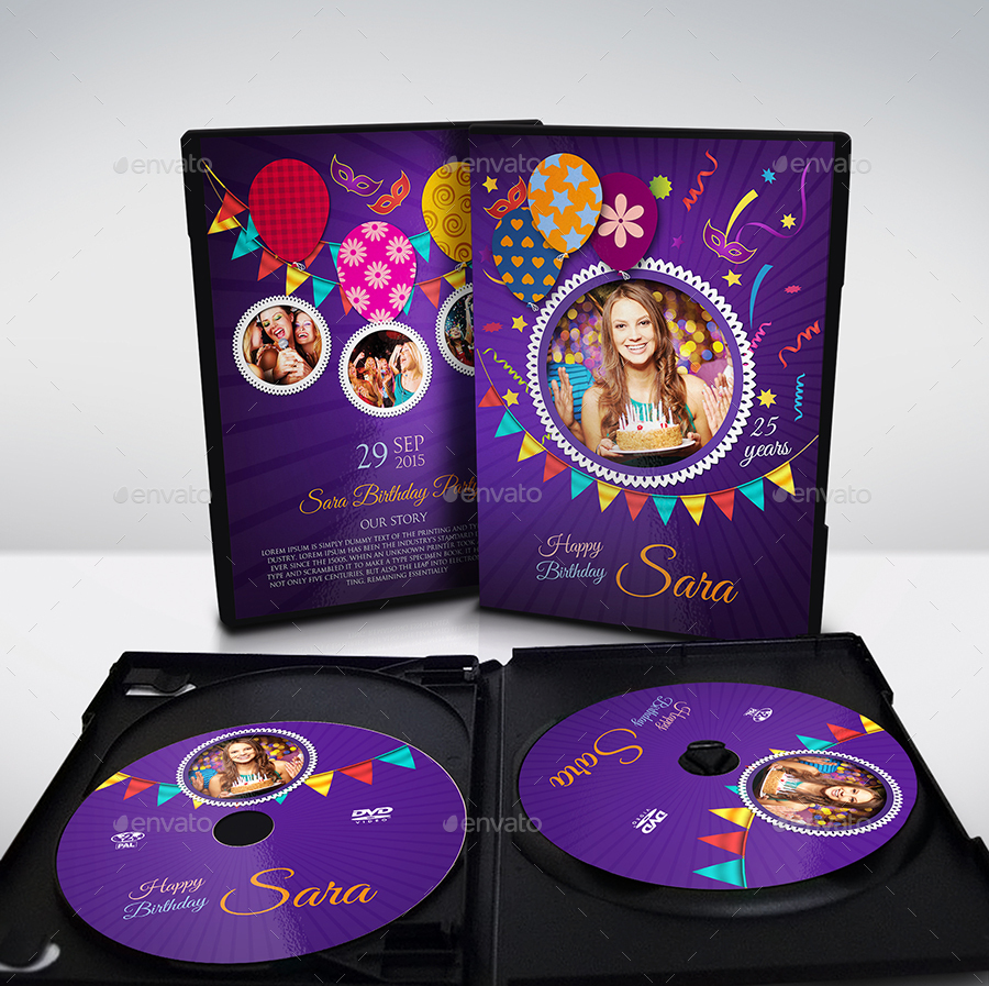 Birthday Party DVD Template Bundle Vol.1, Print Templates | GraphicRiver