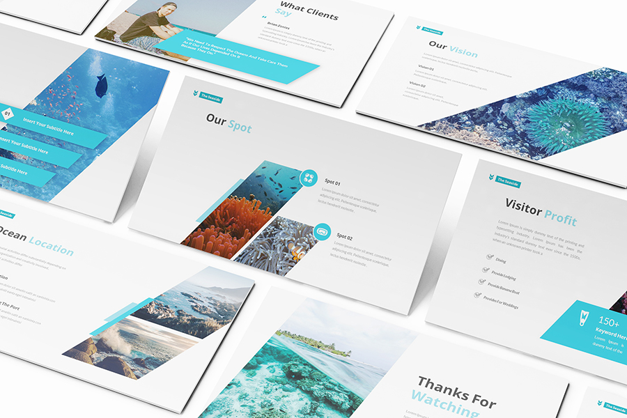 Ocean Conservation Google Slides Template, Presentation Templates ...