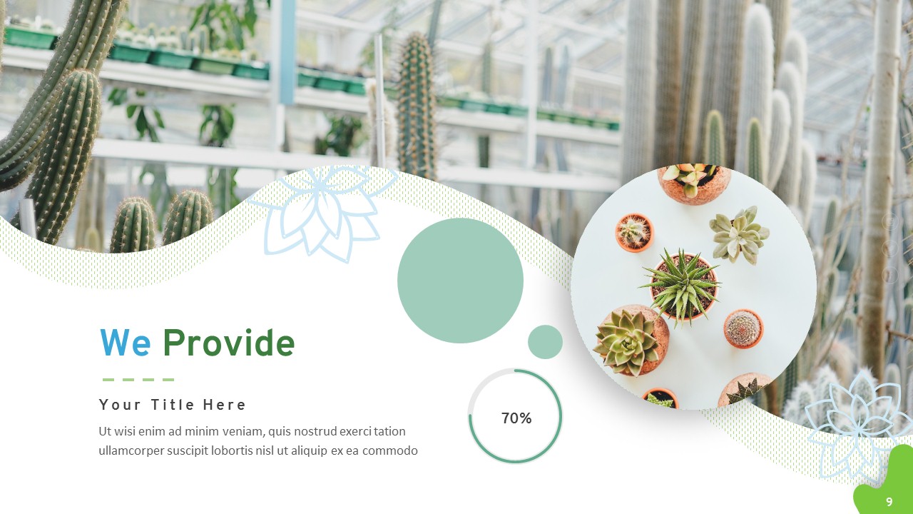 Cactus Decoration Presentation Template, Presentation Templates ...