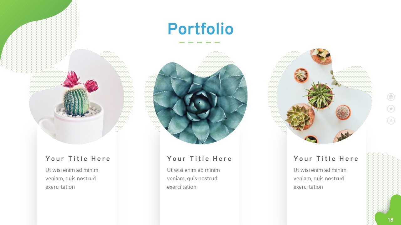 Cactus Decoration Presentation Template, Presentation Templates ...