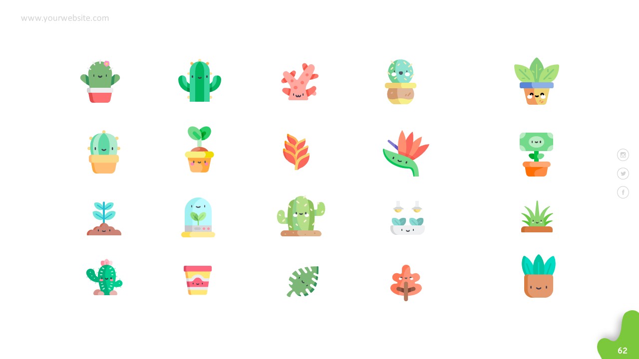 Cactus Decoration Presentation Template by Slidesignus | GraphicRiver