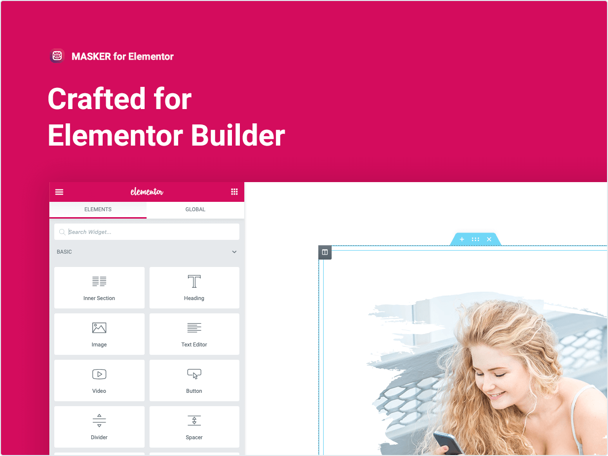 Masker – Clipping Mask for Elementor by merkulove | CodeCanyon