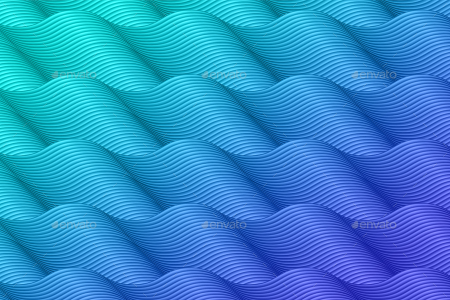 Futureristic 3D Wave Pattern, Graphics | GraphicRiver