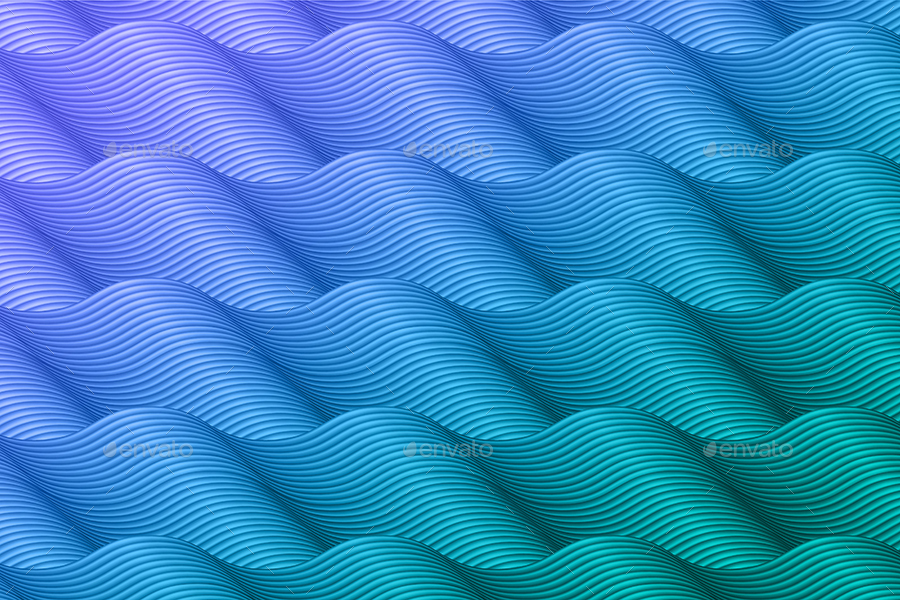 Futureristic 3D Wave Pattern, Graphics | GraphicRiver
