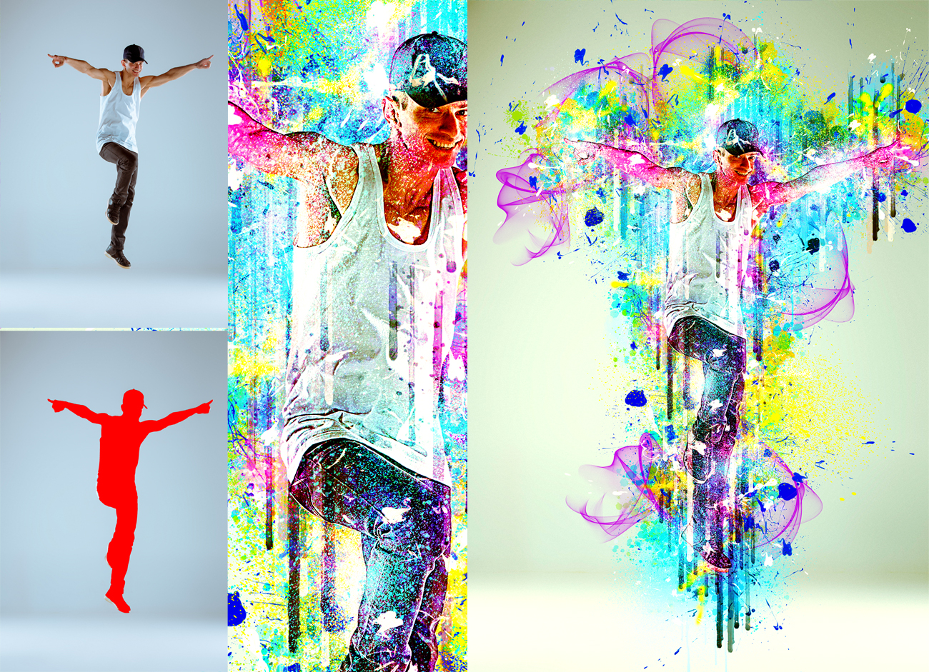 Abstract Painting Photoshop Action, Add-ons | GraphicRiver