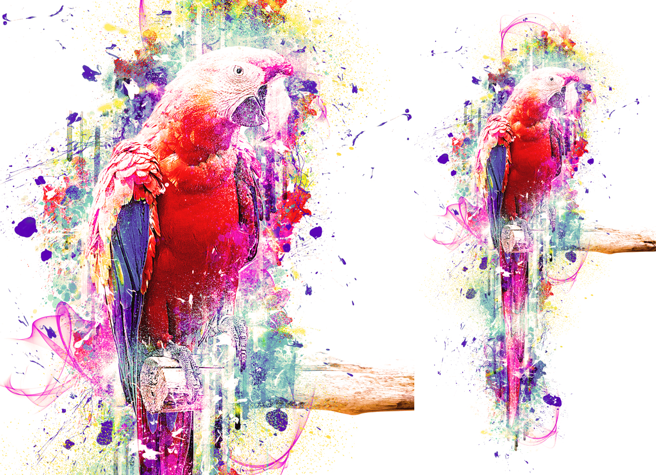 Abstract Painting Photoshop Action, Add-ons | GraphicRiver