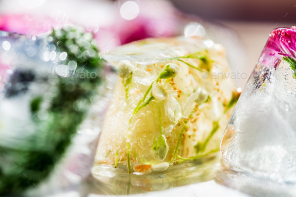 Frozen Flowers in Ice Cubes Stock Photo by Manuta | PhotoDune