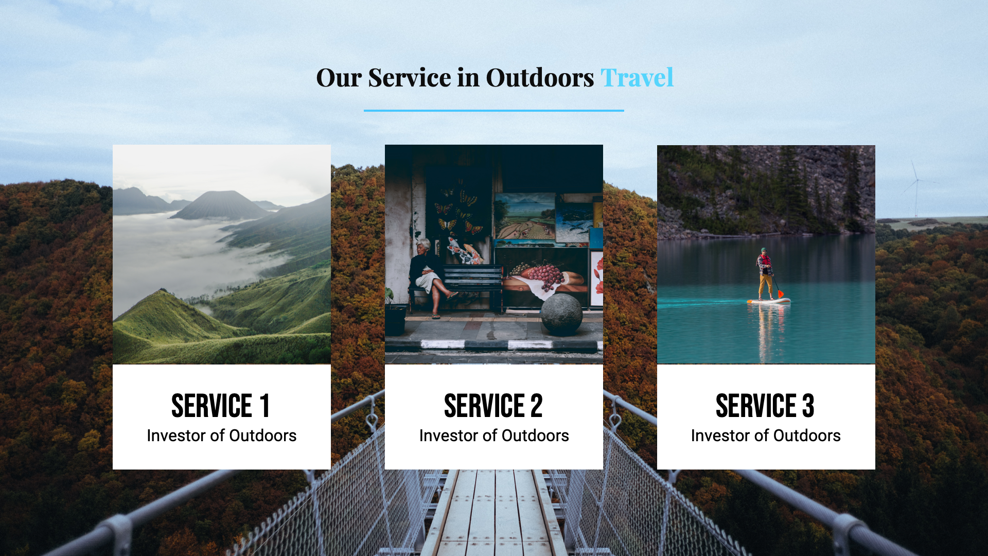 Outdoors – Clean Travel Agency PowerPoint Presentation Template by ...