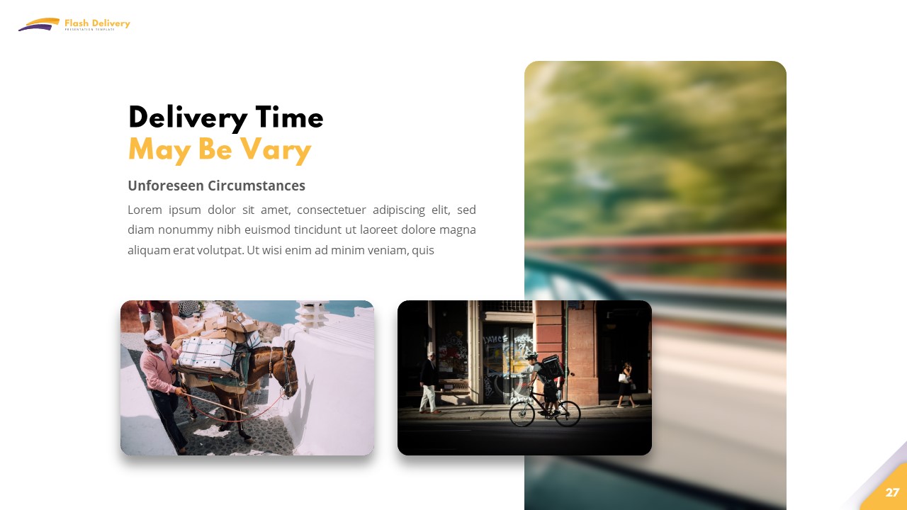 Flash Delivery Presentation Template, Presentation Templates | GraphicRiver