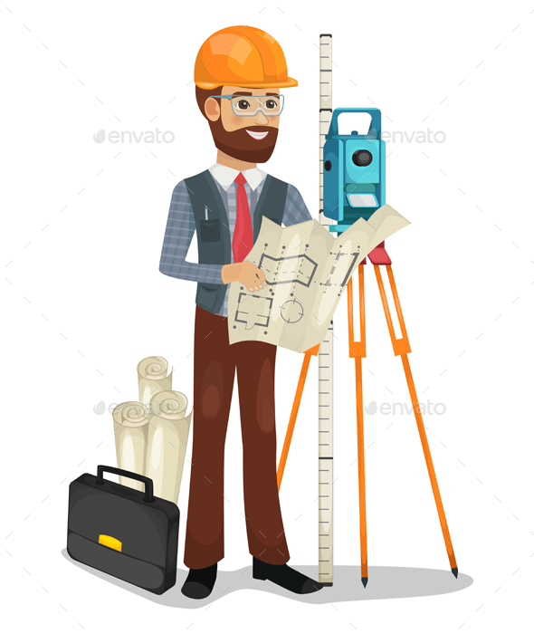 Civil Engineer Character, Vectors | GraphicRiver